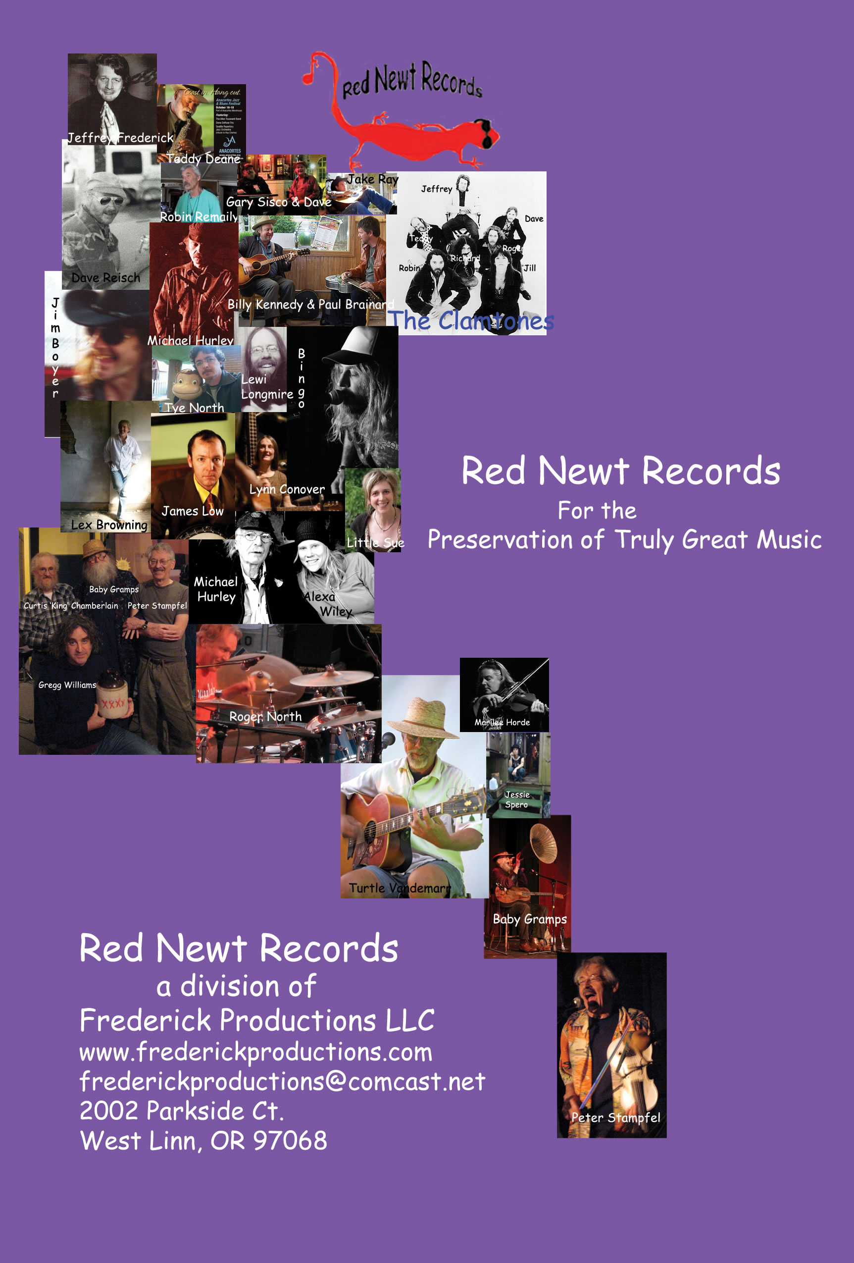 Frederick Productions Website